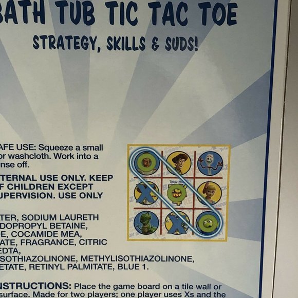 Pixar | Toys | Disney Pixar Toy Story 4 Kids Bath Tub Tic Tac Toe ...